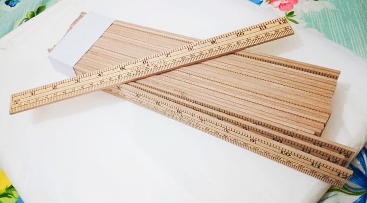 Pack of 12.Wooden Scale for School Students (12 inches) | Daraz.pk