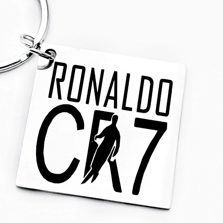 Cristiano Ronaldo, Cr7 Stainless Steel Keychain - Sporty Design, Men's ...