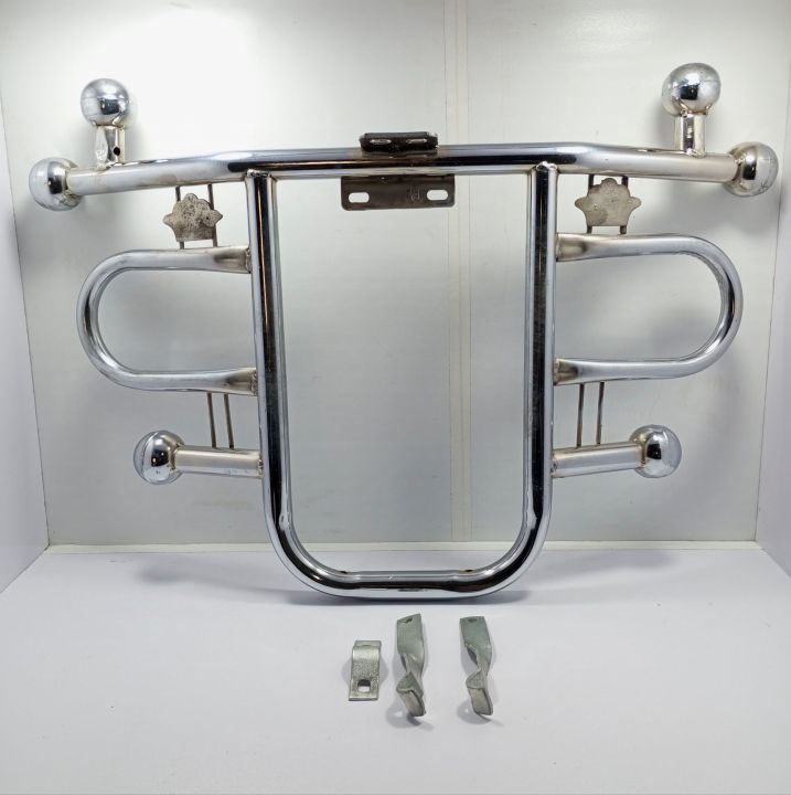 CG 125 Bike Chrome Safety guard / 19 Gauge Chrome Safety guard / Safety ...