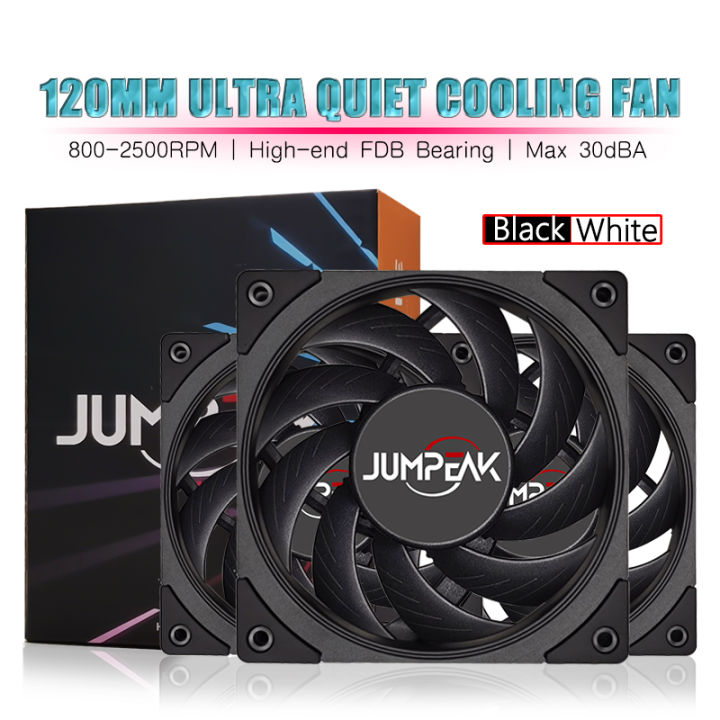 Jumpeak 120mm Fan 4Pin PWM 2500RPM High Performance FDB Bearing Quiet ...