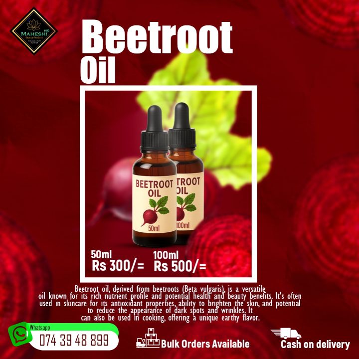 Beetroot Oil | 100% Pure oil | Skin Care Oil | Original Beet Root Oil ...