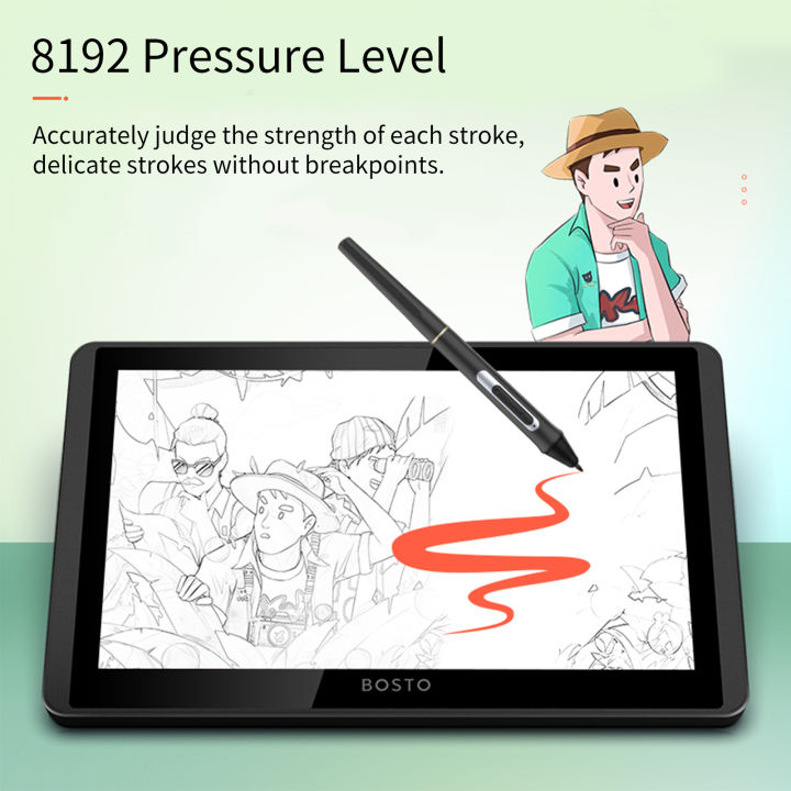 BOSTO 12HD-A H-IPS LCD Graphics Drawing Tablet Monitor 11.6 Inch Size ...