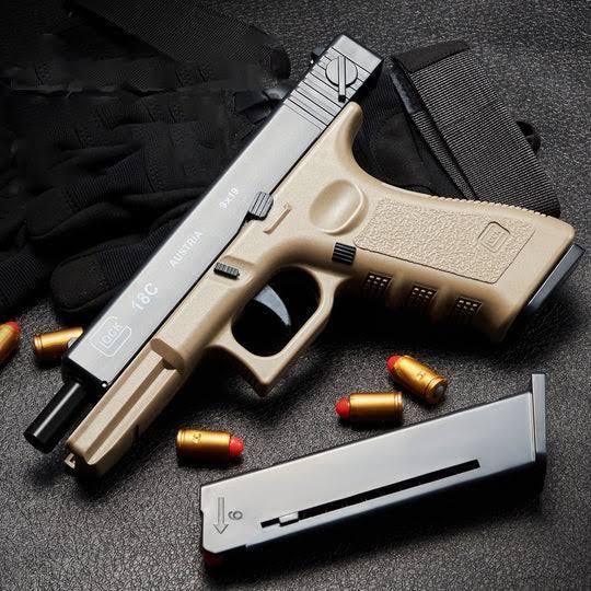 Glock Soft Bullet Toy Gun Shell Ejection Foam Darts Blaster Manual ...