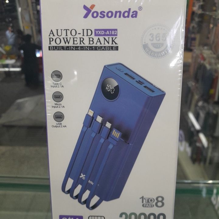YOSONDA POWERBANK 20,000MAH | Daraz.pk