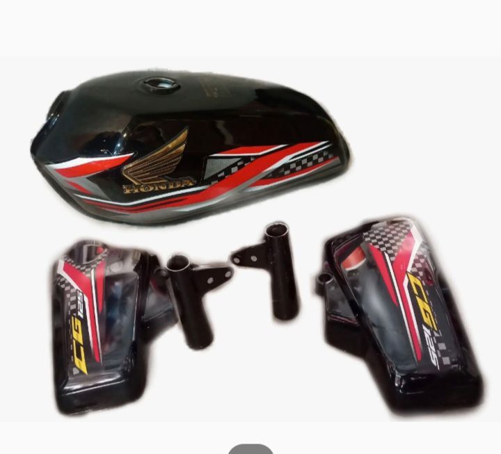 honda 125 2024 tanki tapay black colour 1800 gm | Daraz.pk