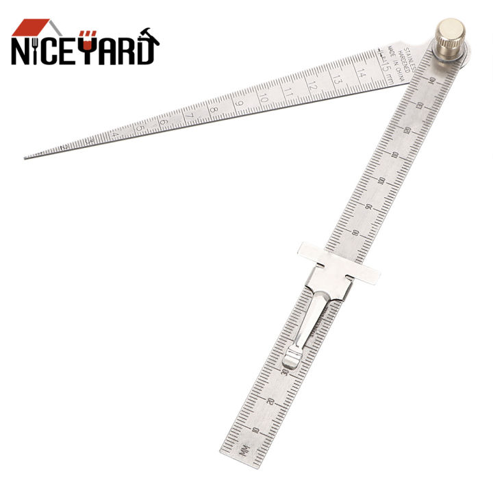 NICEYARD Stainless Steel Wedge Taper Ruler Bore Measurement Feeler ...