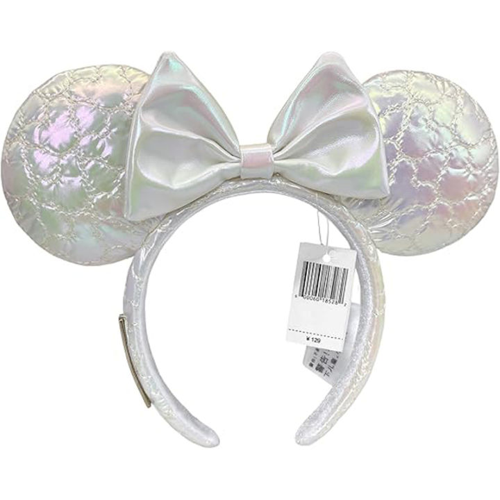 Mickey Mouse Ear Bow Headbands White Bow Hairbands Halloween Party ...