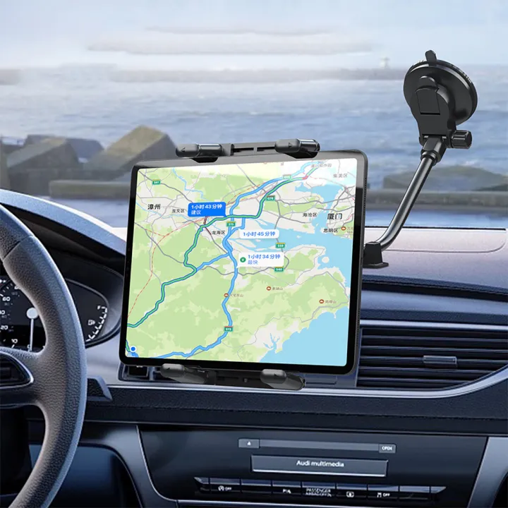 Suction Cup Dashboard Phone Tablet Holder Long Arm Gooseneck Phone ...