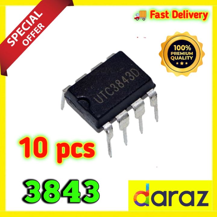 UC3843 PWM Controller IC – Efficient Power Supply IC for DC-DC ...