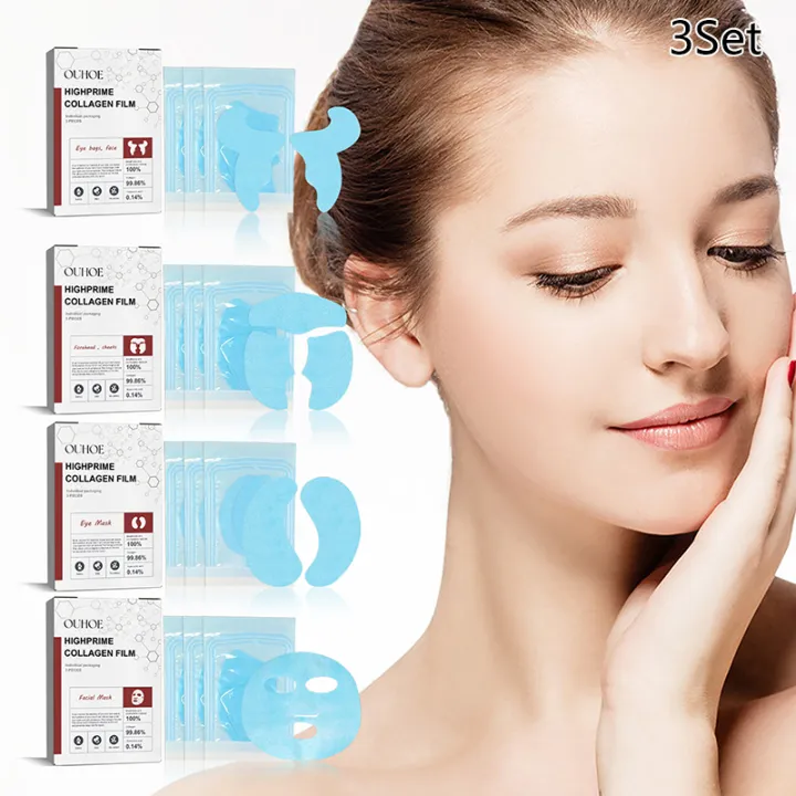 Collagen Film Paper Soluble Facial Mask Face Skin Cheek Sticker ...