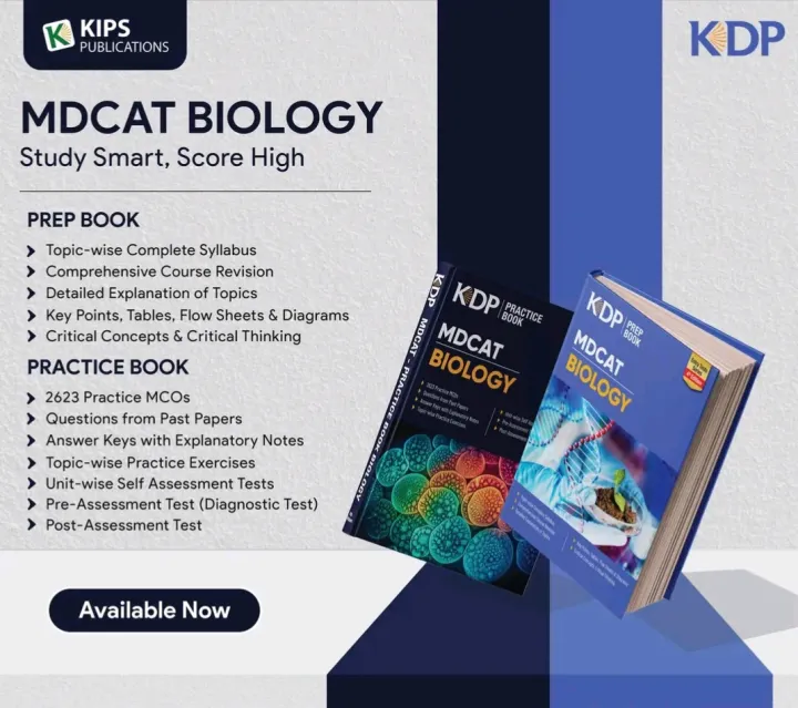 Set of 2 books: Kips MDCAT Biology Prep book 2025 Edition - Kips Entry ...