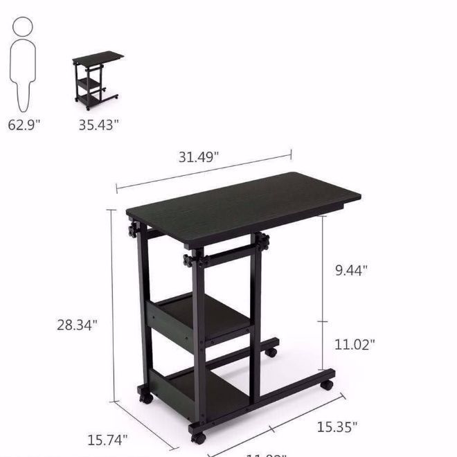 Wooden Adjustable Laptop Table | Daraz.pk