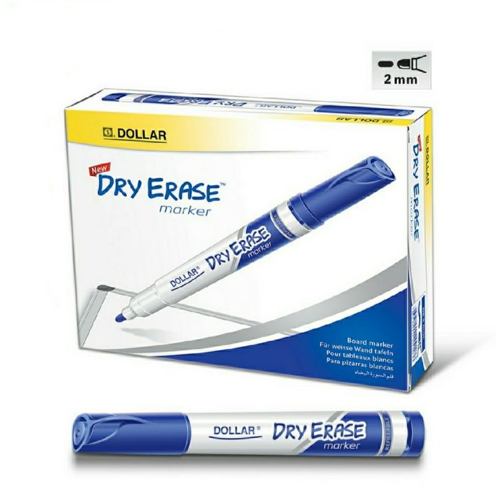 Dollar White Board Marker - Premium Dry-Erase Dollar Markers - Blue ...