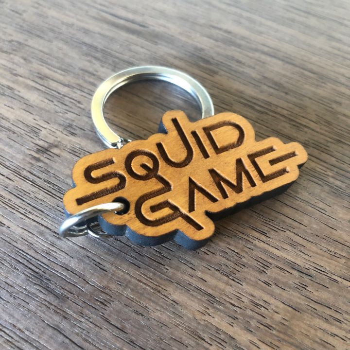 Squid Game - Series - All Natural Nepali/Nepalese Wood/Wooden Keyring ...