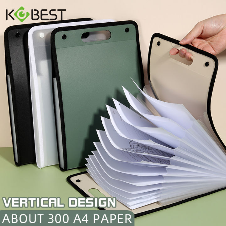 1Pcs A4 Vertical13 Pocket Expanding File Briefcases Handbag Paper ...