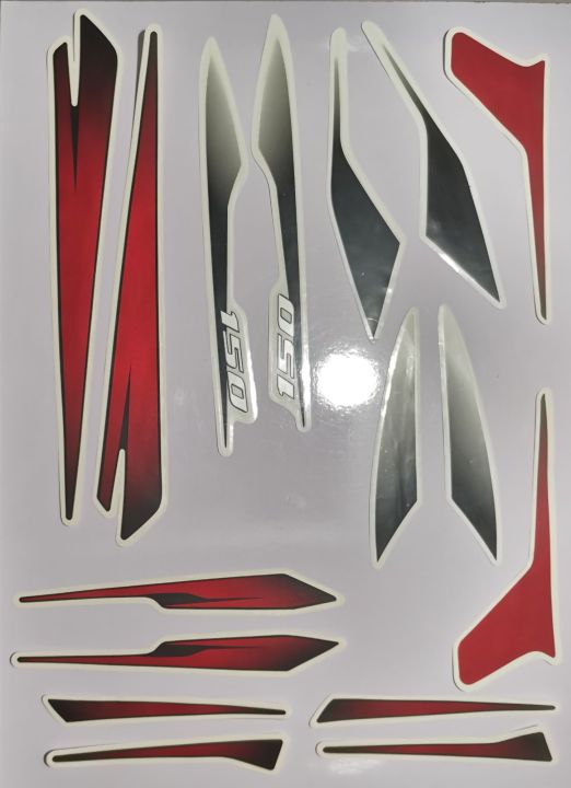 Bajaj Pulsar 150 Black Red Full Sticker Kit | Daraz.lk