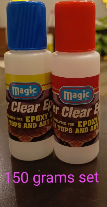 Epoxy resin with hardener Clear - Transparent 150 gram set | Magic ...