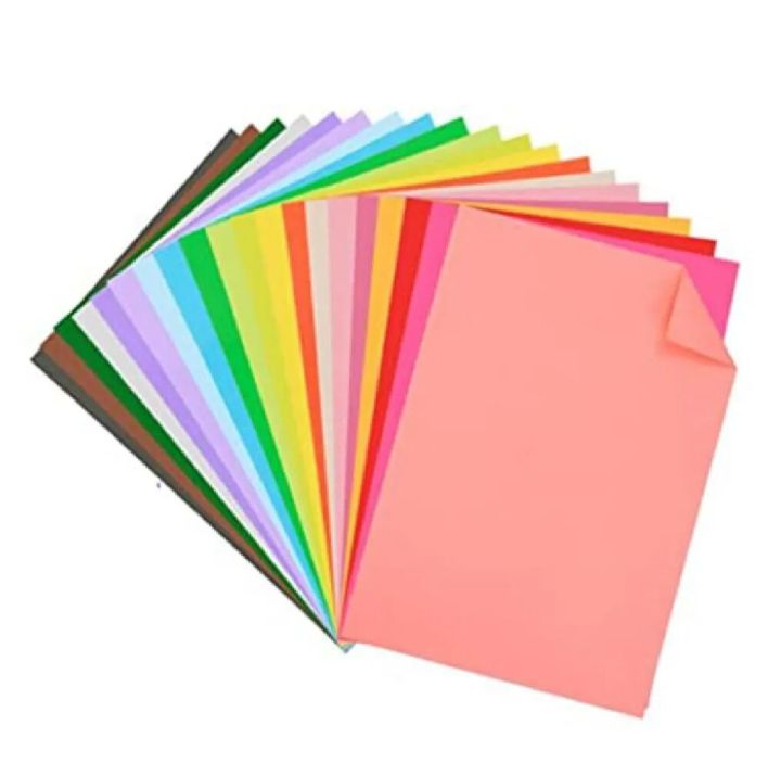 A4 Color Paper 10 Colours Set - 100pcs [10×10] Multicolor | Daraz.com.bd
