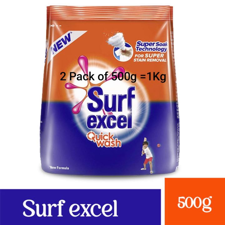 Surf Excel Quick Wash 2 Pack Of 500g Total 1Kg | Daraz.com.np