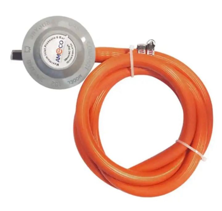 Gas Regulator with hose and two clips complete set | Daraz.lk