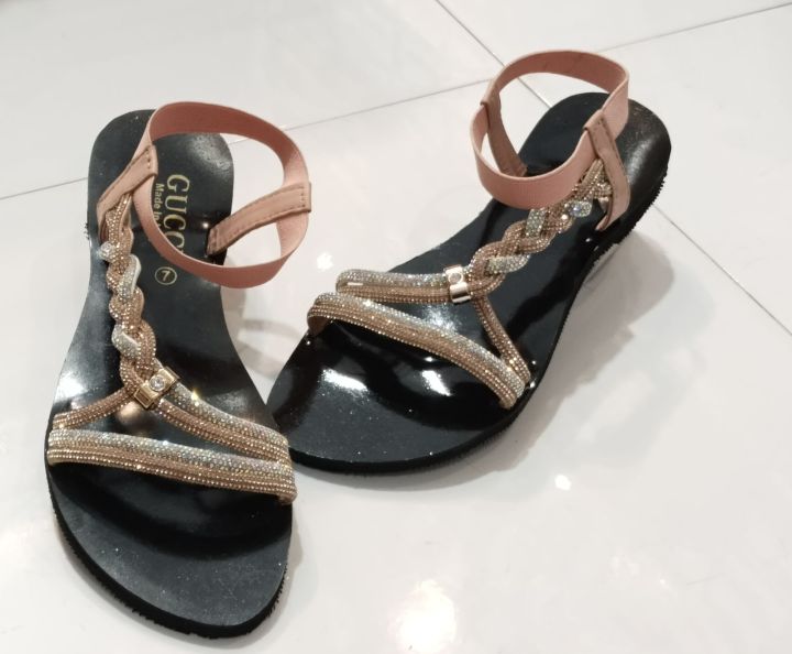 Ladies Shoes Soft Fancy black Chappals Party Wear Casual Sandal ...