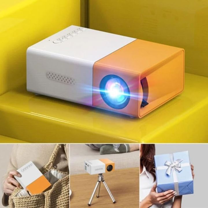 YG300 Mini Projector Upgraded Brightness 1080P Supported Native 480P ...