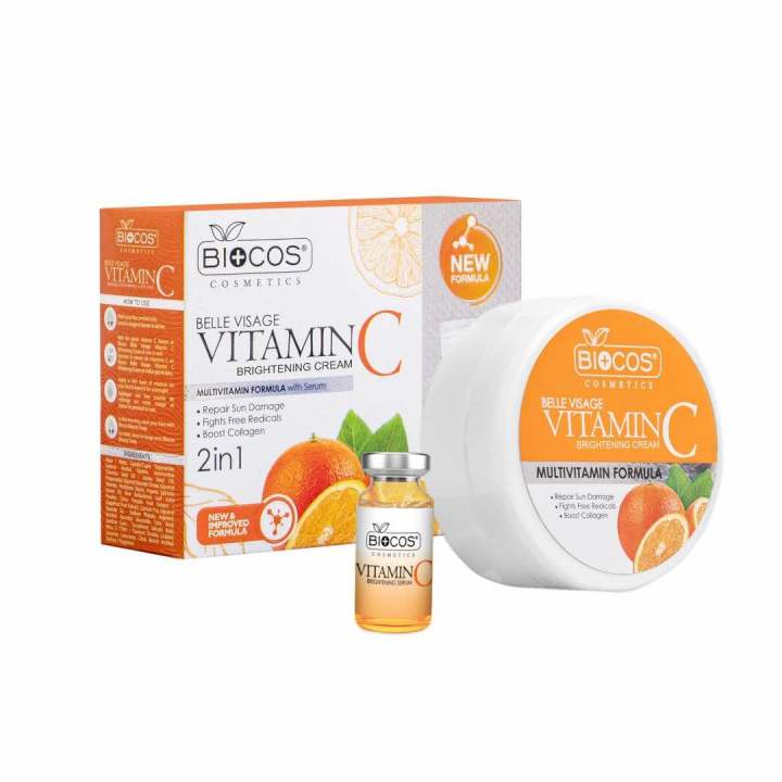 Biocos Belle Visage Vitamin C Cream - Brightening, Anti-Aging ...