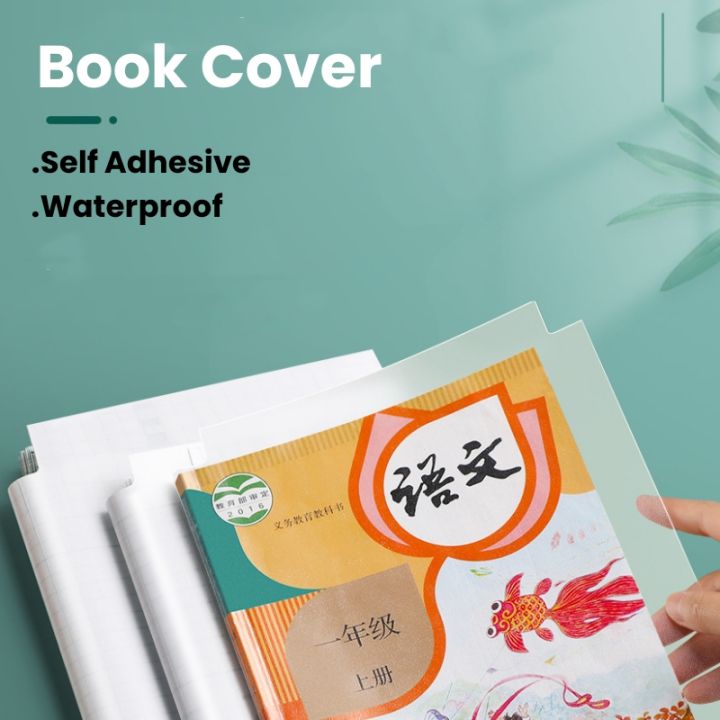 10 Sheets A4/16K/25K Transparent Self Adhesive Book Cover Wrapper ...