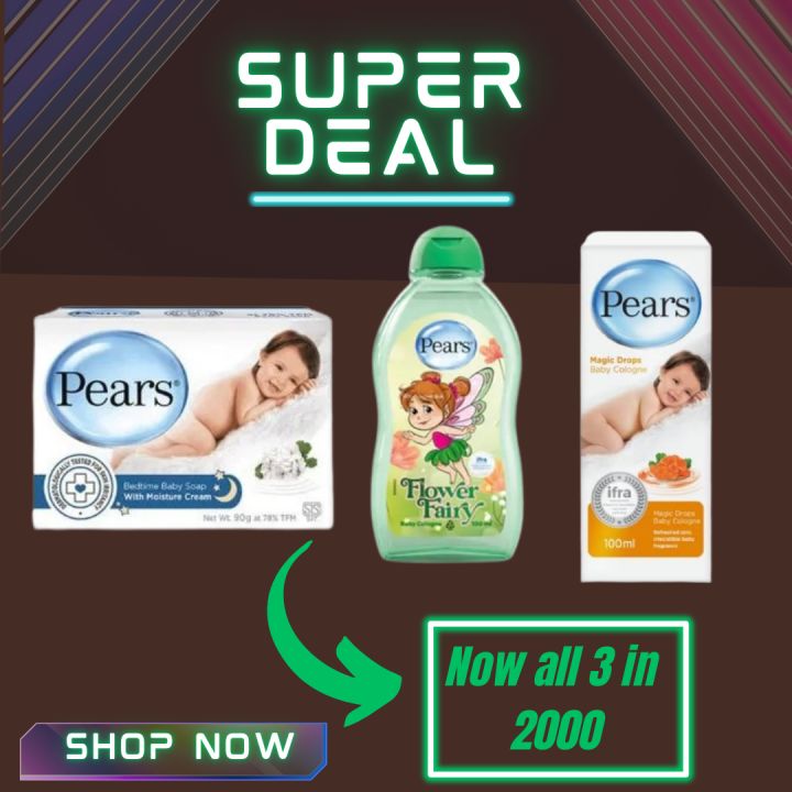 Baby care big deal with pears colonge and pears soap | Daraz.pk