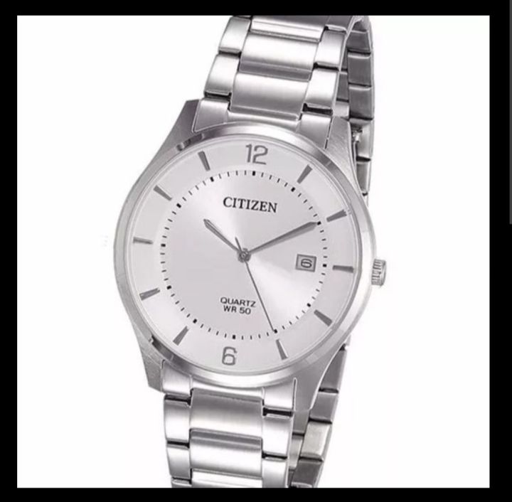 Genuine Brand Men's Watch Silver Strap Round Shape Silver Dial with ...