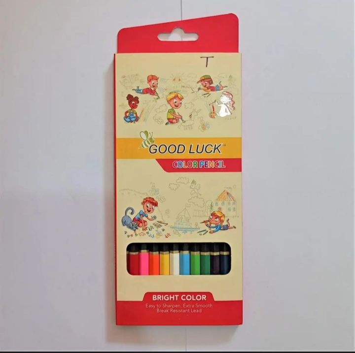 Good Luck Color Pencil Large 12 colors | Daraz.com.bd