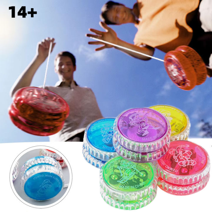 Light Up Yo Yo Responsive Balls High-speed Flashing Plastic Yo-yo Balls ...
