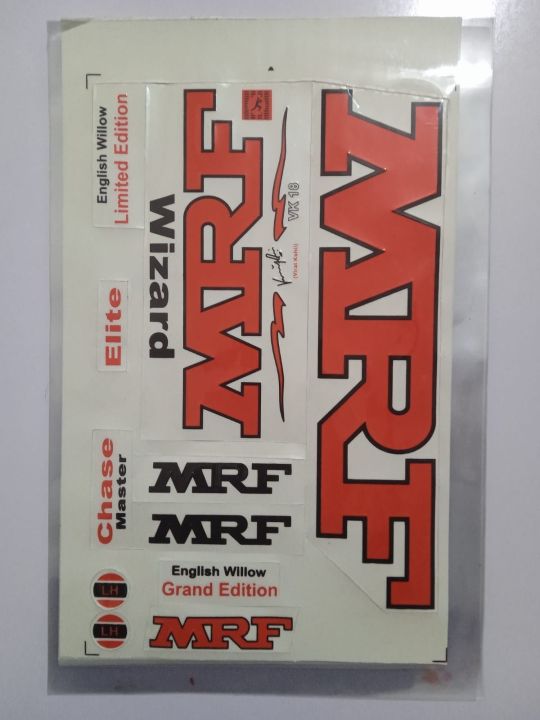 New 3D 2023 MRF Wizard Edition Cricket Bat Sticker For Professional ...