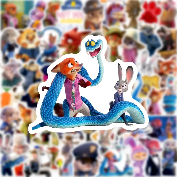 New 55/60pcs/Set Zootopia 2 Sticker Cartoon Graffiti Stickers Suitcase ...
