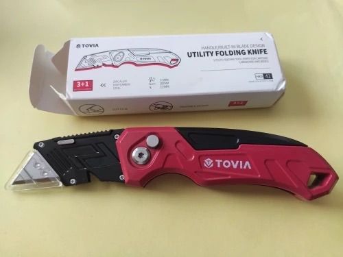 TOVIA Folding Knife Replaceable Utility Knife for Cable Cartons ...