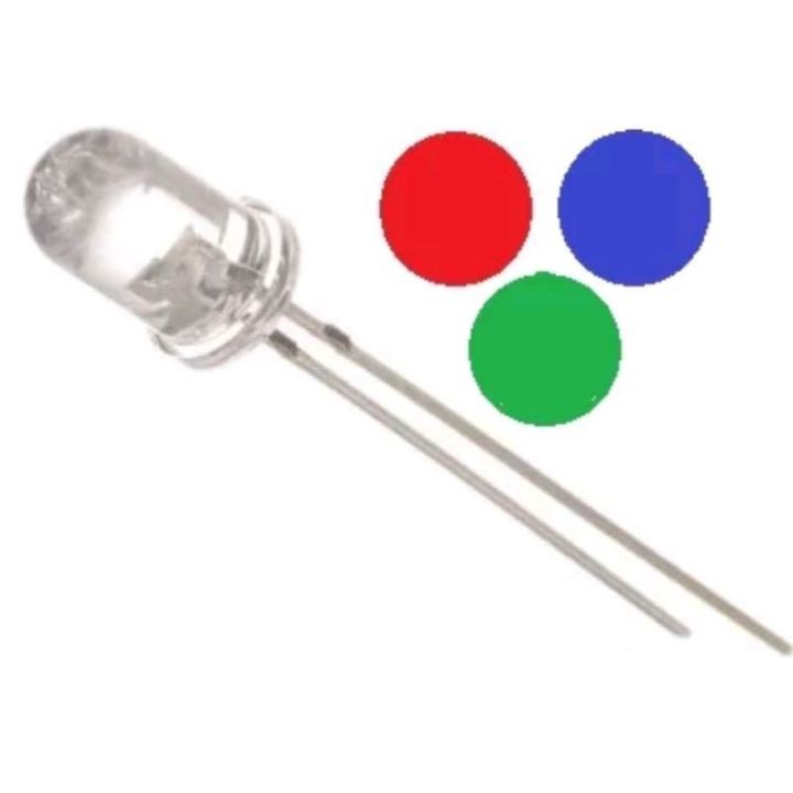 5mm 2pin Common Cathode RGB LED 10PCS | Daraz.lk