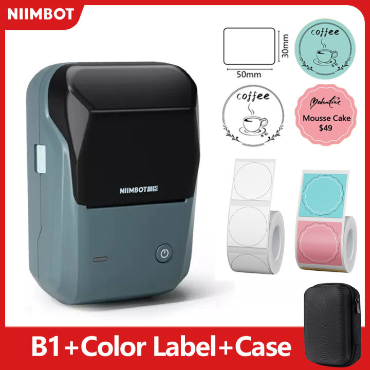 Mini Label Thermal Printer Niimbot B1 Portable Self-Adhesive Printer ...
