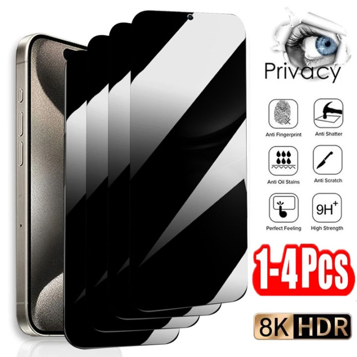 1-4PCS Anti Spy Screen Protector For Samsung Galaxy S24 Ultra S23 FE ...