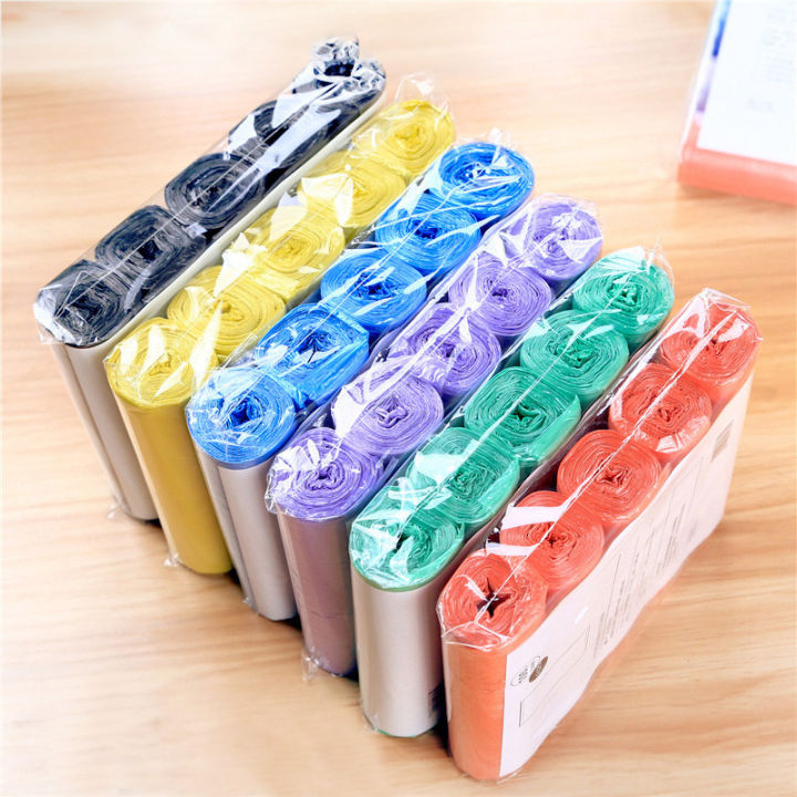 5 Rolls 1 pack 100Pcs Household Disposable Trash Pouch Kitchen Storage ...