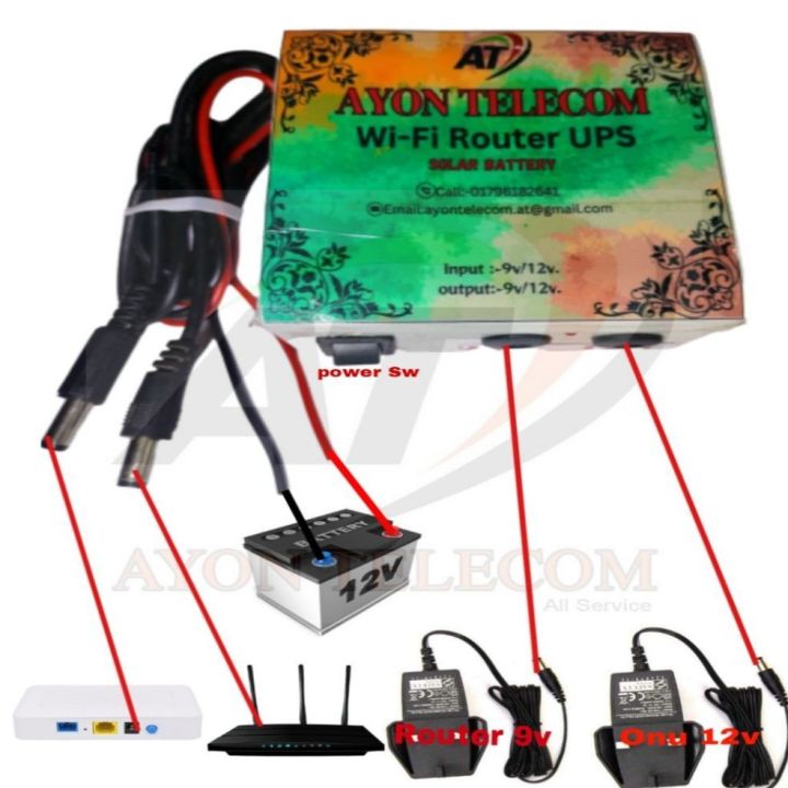 Mini UPS for Wi-Fi router & Onu | Daraz.com.bd