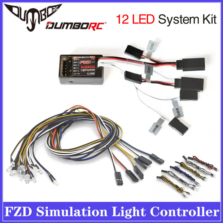 DUMBORC FZD Simulation Light Controller 12 Led Lights System Kit for 1/ ...