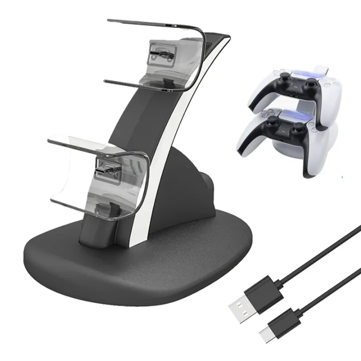 Dual Controller Charger Stand Base for PS5 Gamepad Wireless Joystick ...