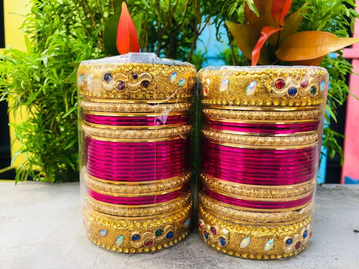 Elegant Velvet Bangles Set full Pieces/A Royal Touch to Your Attire ...