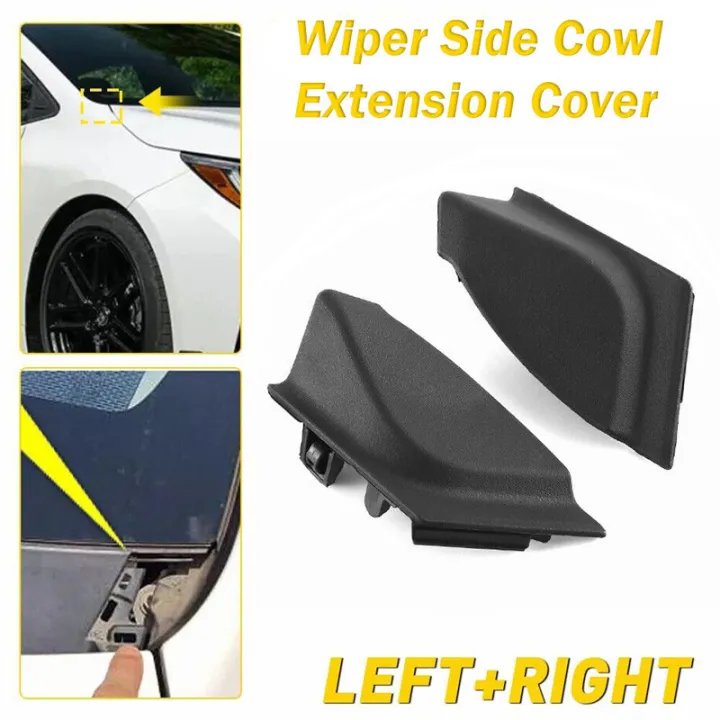 Windshield Wiper Side Cowl Extension Cover 1 Pair Clip-On Plastic 55754 ...