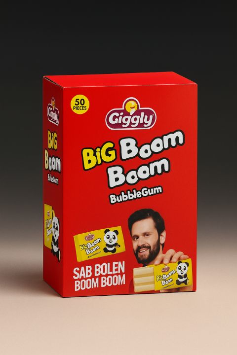 Big Boom Boom Bubble Gum Pack of 50 PCs – Long-Lasting Fruity Chewing ...