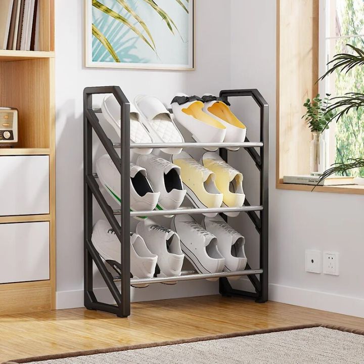 Creative Home Shoe Cabinet 3 Layer Assembly Bedroom Door Storage Rack ...