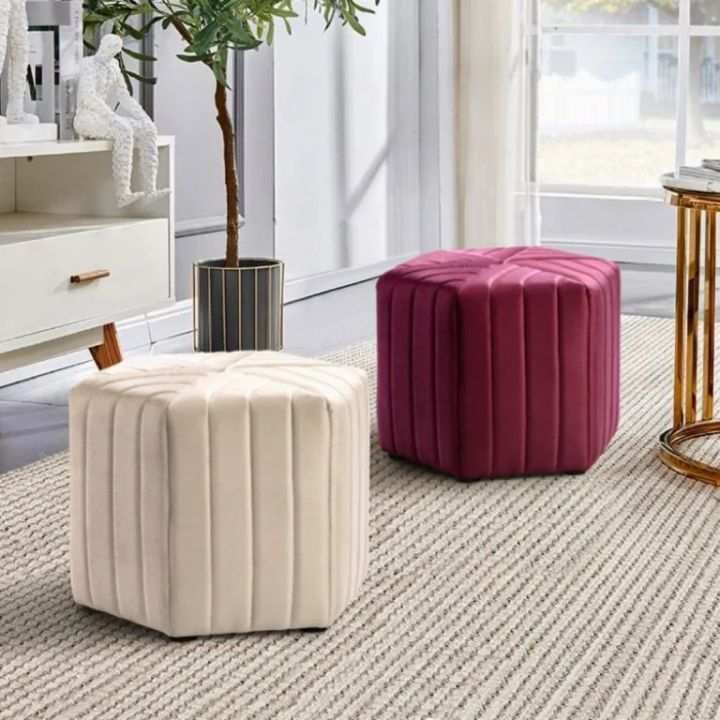 Scarlett Designer Soft Stool | Daraz.pk