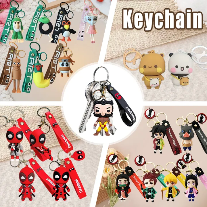 Tung Tung Sahur Brainrot Animals Keychains for Accessories Funny Sigma ...