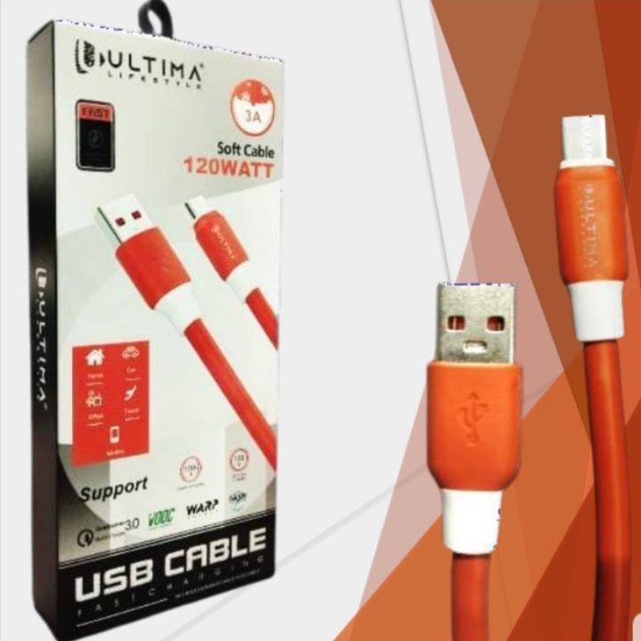 120W Type C Data Cable Ultima Ultra Fast Charging Data Cable Soft Cable ...
