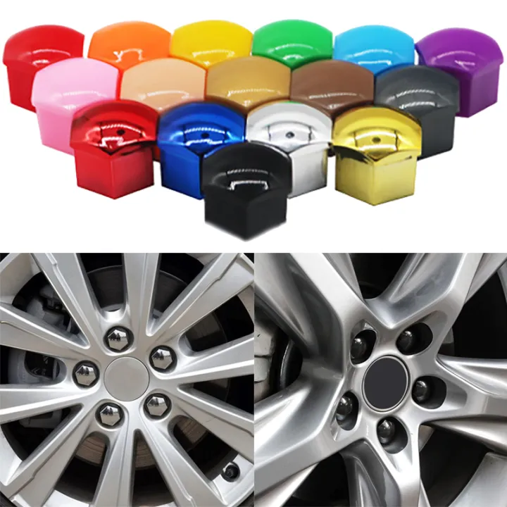 20 Pcs Car Wheel Nut Caps Protection Anti-Rust Auto Hub Car Tire Screw ...